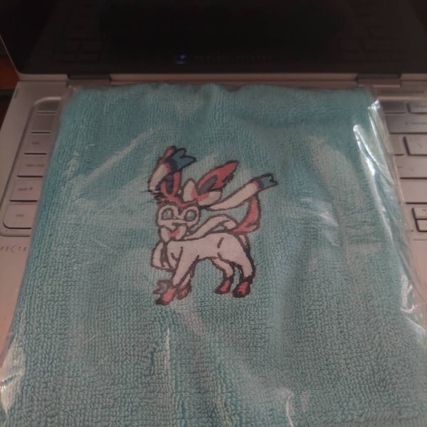 Cute Eevee Evolution Eeveelution Embroidery Hand Towels - Etsy