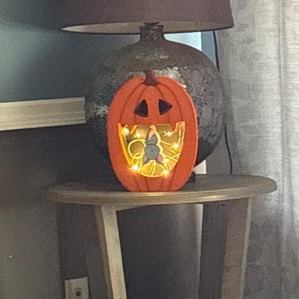 Hand Painted Jack-o-lantern Luminary: Halloween Table Decor - Etsy