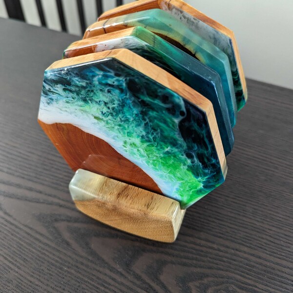 Rectangle Resin Walnut River Tray,resin Charcuterie Board,walnut Resin ...