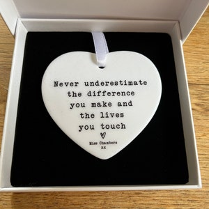 Positive Quote Keepsake KS15 Thinking of You Tough Times Gift Ceramic ...
