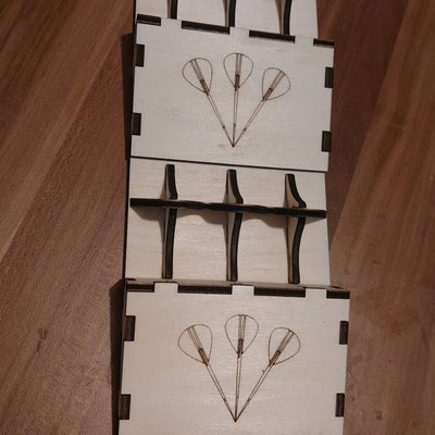 Darts Box Darts Organizer Darts Holder DXF, SVG, CDR Laser Cut File 3mm ...