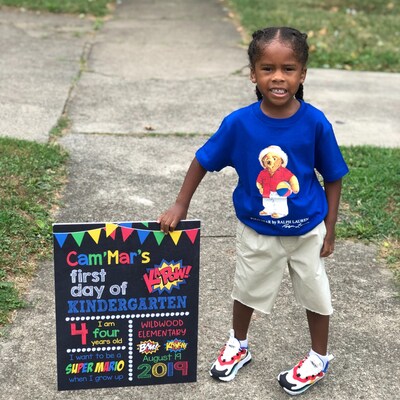 Superhero First Day of School Sign PRINTABLE 1st First Day of ...