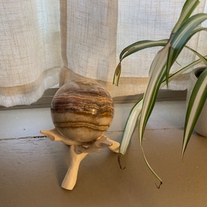 Wood Sphere Stand, Natural, 4 Sizes - Etsy