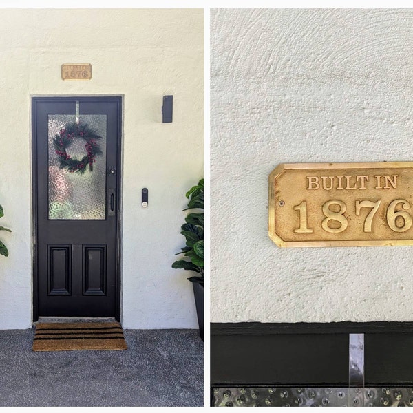 Established Sign Customized Brass Door Signs Custom Size Plaques Custom ...
