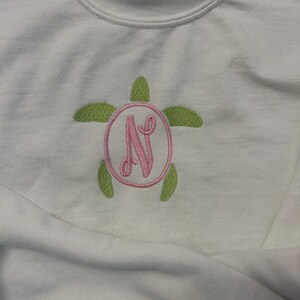 Preppy Turtle Applique Design Machine Embroidery Frame BX Instant ...