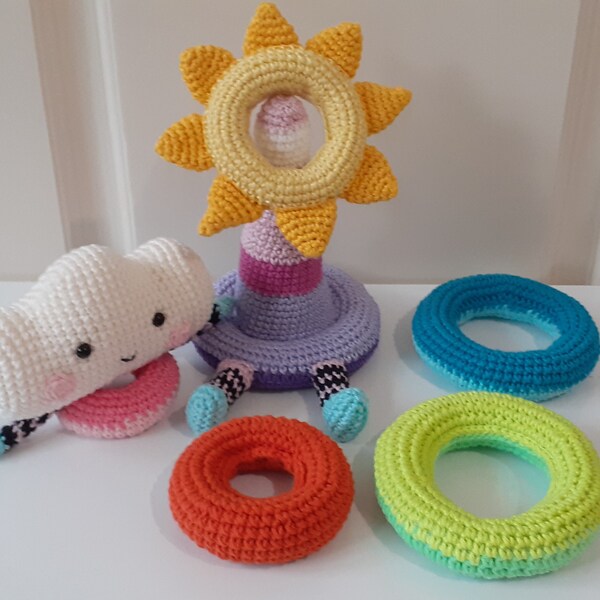 Cloud Stacking Toy - PDF Pattern, Crochet, Amigurumi - Etsy
