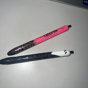Animal Print Pens Glitter Ombre Custom Pen - Etsy