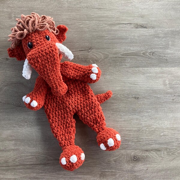 Mimzy the Mammoth Pattern | Crochet Mammoth / Elephant Pattern Only - Etsy