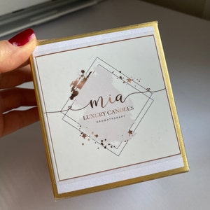 Heart Modern Calligraphy Script Logo, Watermark Rose Gold Bronze ...