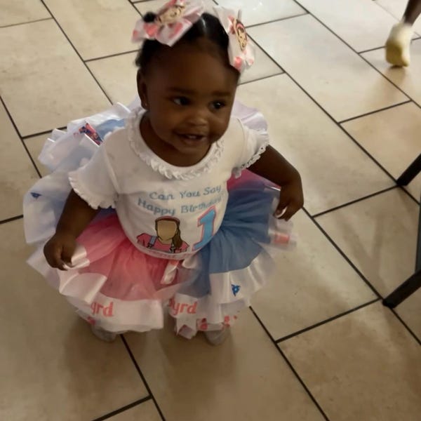 Custom Birthday Tutu Set Girl |birthday Tutu Set | Personalized Theme ...