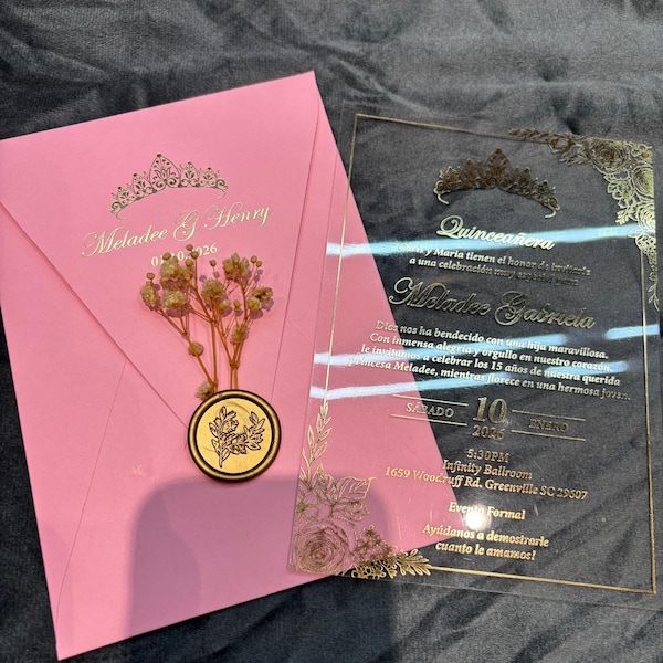 XV Anos Invitation, Quince Invitation, Princess Invitation, Sweet ...