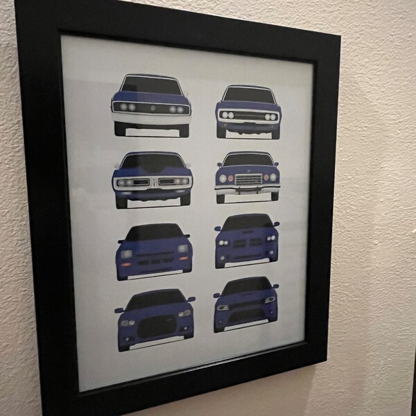 Car Nursery ABC Alphabet Car Poster Print Wall Art for Babies and Kids ...