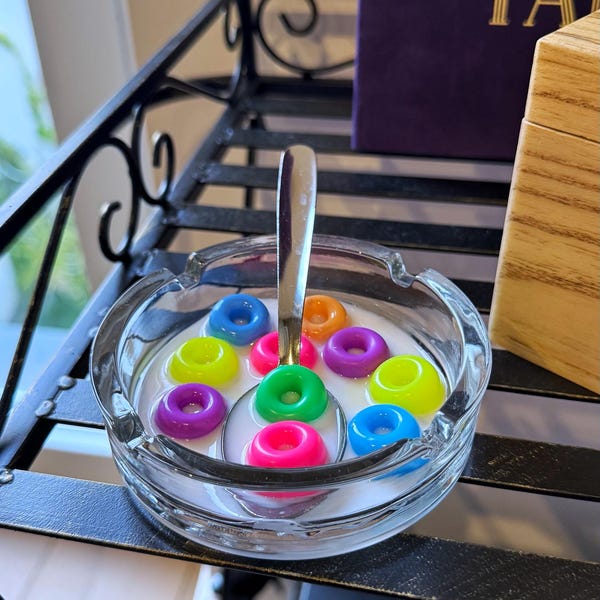 Rainbow Gummy Bear Table - Gummy Bear Resin Art - Funky Furniture ...