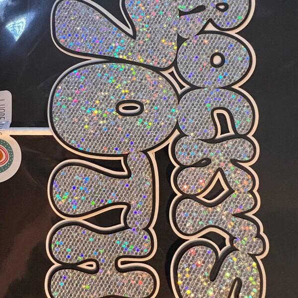 Personalized Birthday Cake Topper - Holographic Super Reflective Sign ...