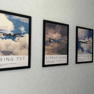 Singapore Airlines Boeing 777 Poster, Gift for Pilot, Aviation Poster ...