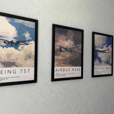 Singapore Airlines Boeing 777 Poster, Gift for Pilot, Aviation Poster ...