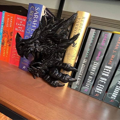 Dragon Book Nook, 3d Printed Fantasy Book Shelf Décor and Bookends - Etsy