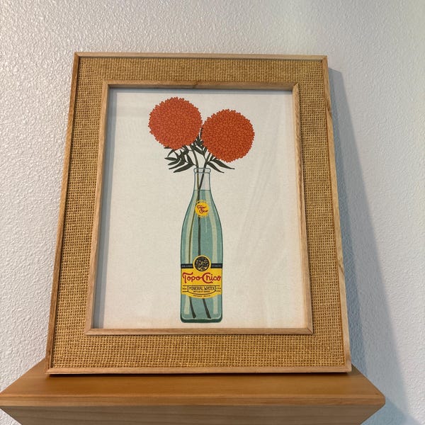 Topo Chico Botanical Art Print | Topo Chico Art Print | Topo Art ...