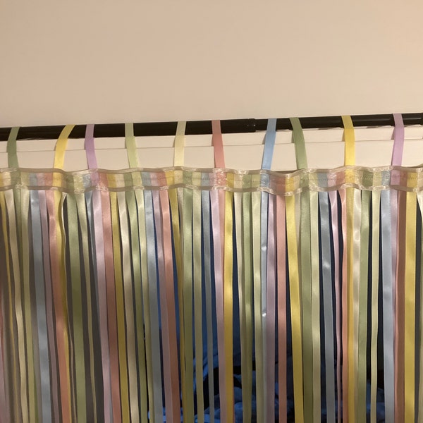 Ribbon Curtain/fly Curtain. Simply Silver Made to Measure, Silver ...