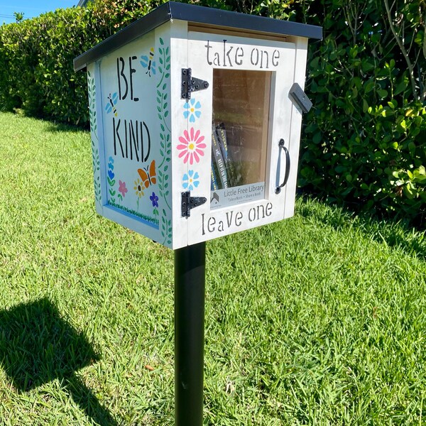 LITTLE FREE LIBRARY® Two Story Kit With Official Charter Sign & World ...