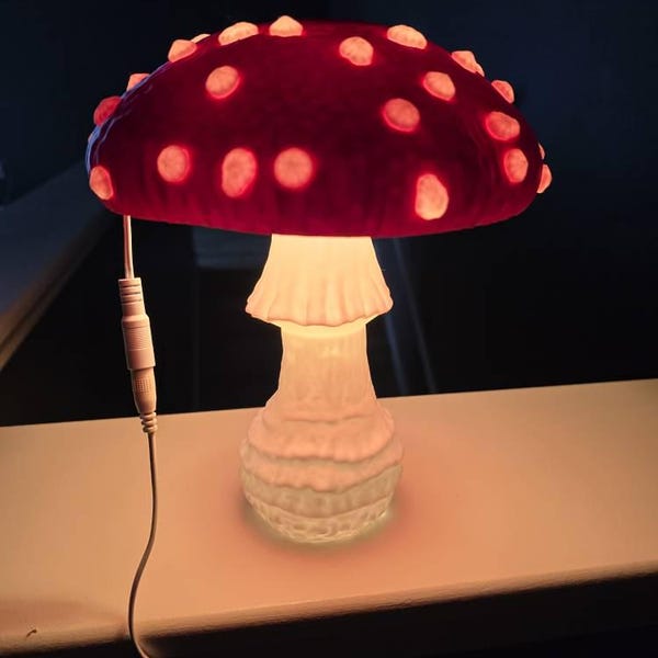 Cottagecore Mushroom Lamp - Etsy