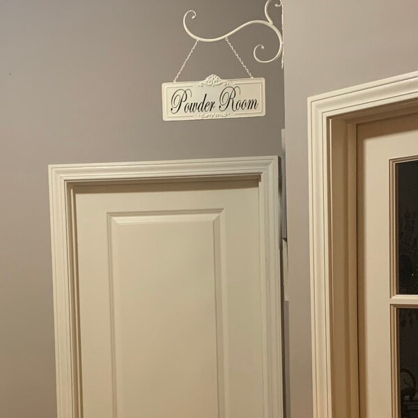 2-sided 4.5" X 11" Rectangular Metal Room Sign and Bracket With Custom ...