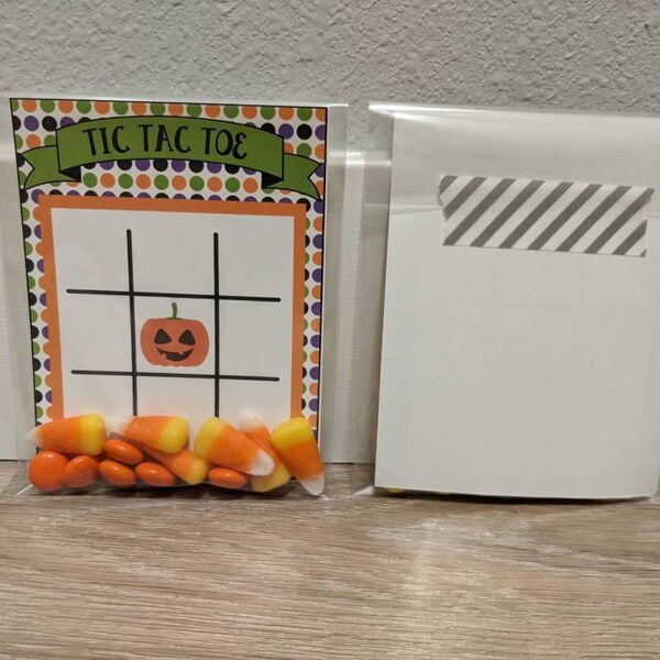 Tic Tac Toe Halloween Game. Instant Digital Download. for Halloween ...