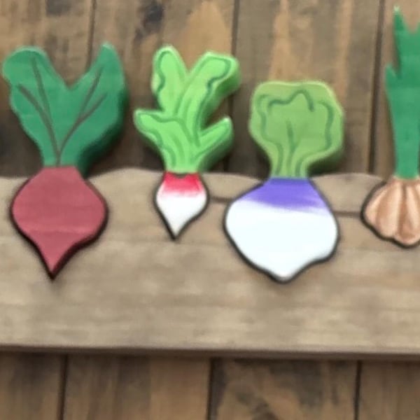 Root Vegetable Puzzle - Montessori and Waldorf Inspired Education Toy 6 ...