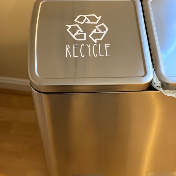 Compost Stickers // Custom // FREE SHIPPING in US. - Label Trash Can ...