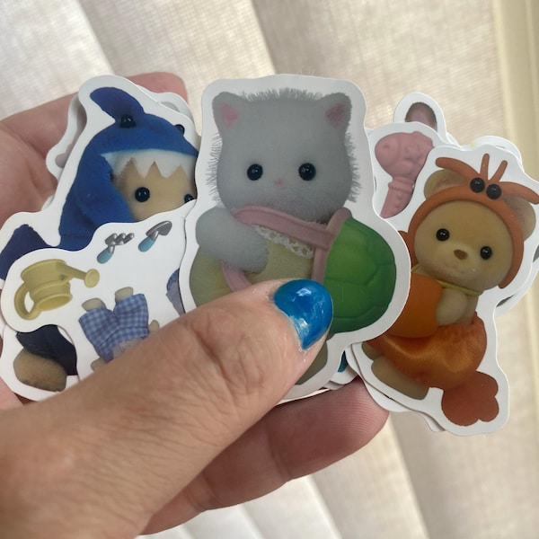 Monchhichi Inspired Vinyl Decal Sticker Bundle of 4 - Etsy