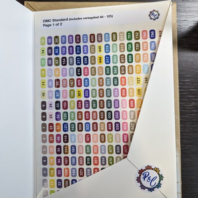 Mini DMC Complete Set Colour Vinyl Labels Suitable for All Bobbin Types ...