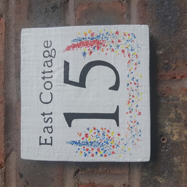 Personalised Painted Wooden Sign for House Garden Gate Outdoor Door ...
