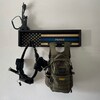 Engraved Personalized Police Gear Rack Thin Blue Line Galvanized Steel ...