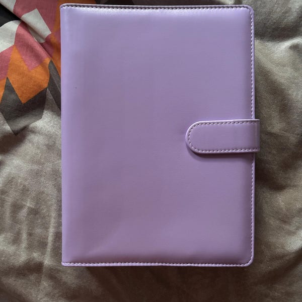 A5 Kpop Photocard Macaron Binder, PU Leather Refillable Pages, 6 Ring ...