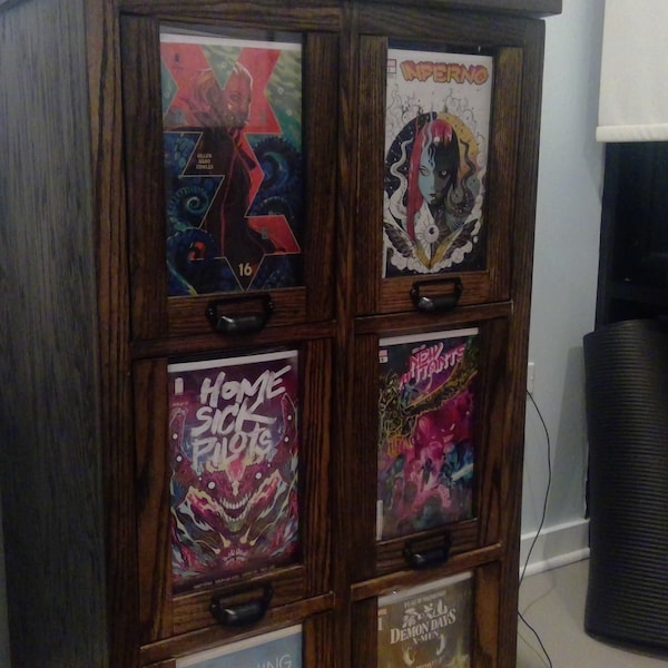 Comic Book Storage and Organization Cabinet With 20 Drawers - Etsy