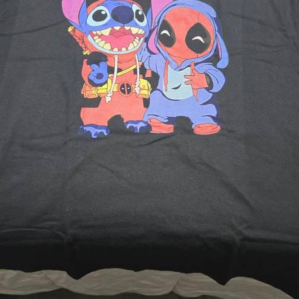 Deadpool and Stitch Friends T-shirt, 100% Cotton Tee (wr-137) - Etsy