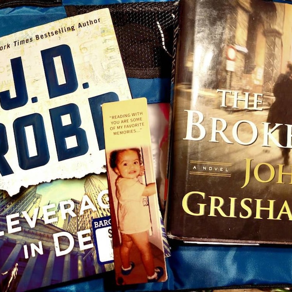 Personalised Photo Bookmark With Message | Father's Day Gift for Book ...