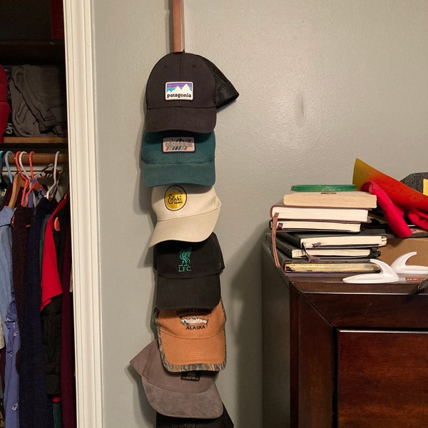 Mini Woodstock Hat Rack for Baseball Caps 4 Hat Display Holds 4 Hats ...