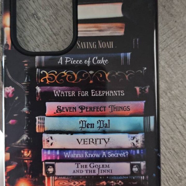 Personalized Favorite Book Phone Case: Custom Bookshelf Dark Academia ...