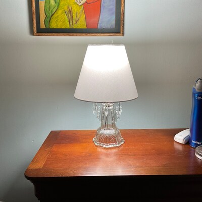 Bright White Lamp Shade. Solid. Shade is 9.5 Wide at the Bottom, 5 Wide ...