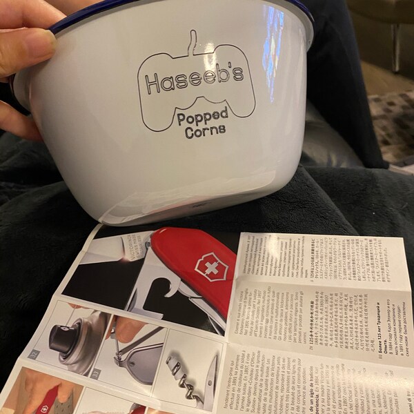 Personalised Gaming Snacks Bowl - Engraved Enamel - Etsy