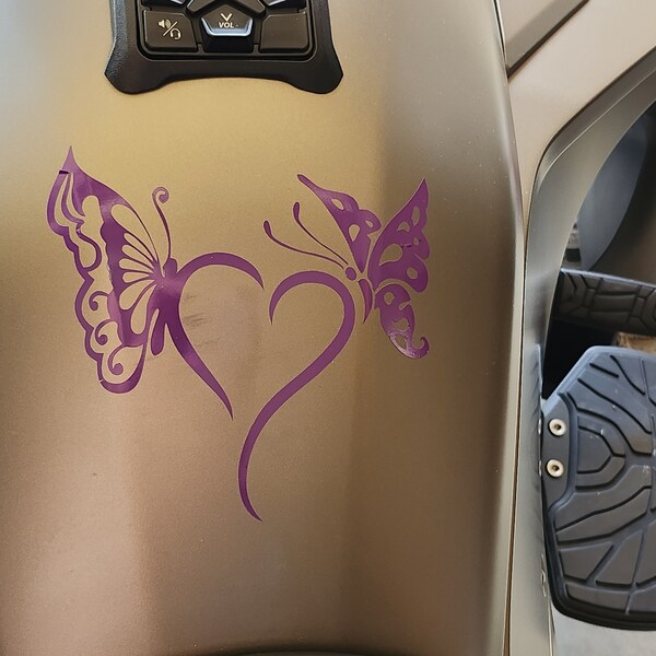 Butterfly Heart, Vinyl Decal, Vinyl Sticker, Bumper Sticker, Scrapbook ...