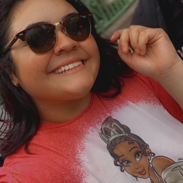 All Princess Tshirt, Bleached Disney Shirt, Birthday Kids Shirt, Girls ...