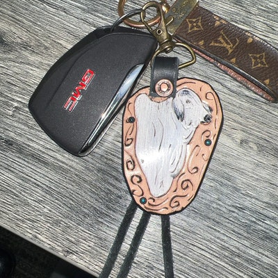 Brahman 4in Claw Clip Made to Order Tooled Real Leather Western ...