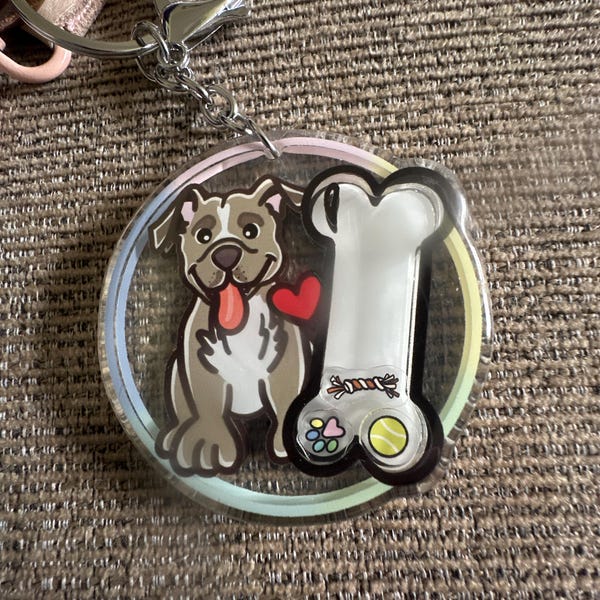 Liver Shih Tzu Keychain, Shih Tzu Dog Keyring, Shih Poo Dog Charm, Shih ...