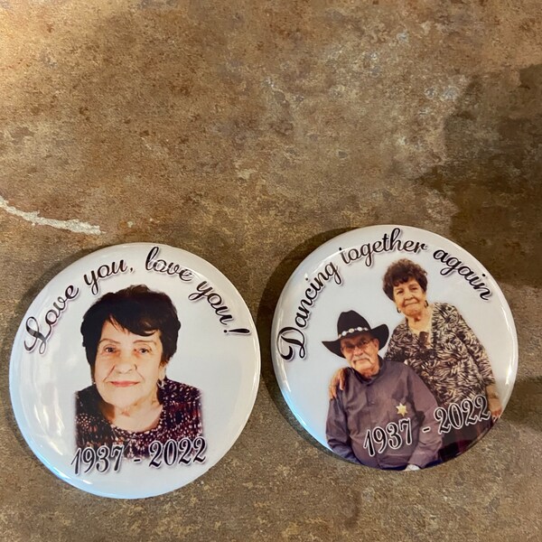 In Loving Memory of Rest in Peace 2 Inch Pin Back Buttons - Etsy