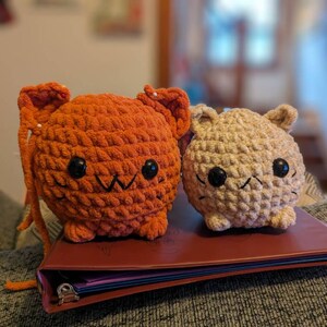 Blob Cat Amigurumi Pattern Cute Kirby Inspired Plush Chonky - Etsy