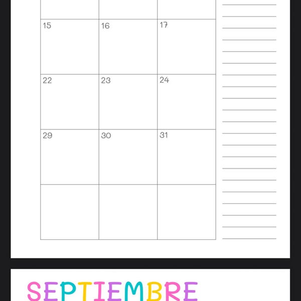 Printable Daily Planners - Perpetual Planners - Printable PDF Files ...