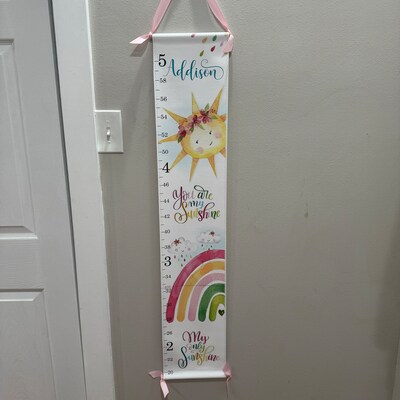 Woodland Growth Chart, Vintage Flowers Roses, Growth Chart Ruler ...