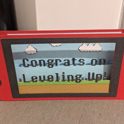 Game Console Level up Card 3D Papercut SVG Card Cut File Cricut DIY - Etsy